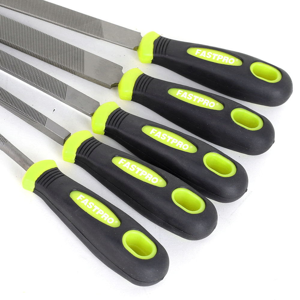 FASTPRO Hand Metal Needle File Set Includes Flat, Square, Triangular ...