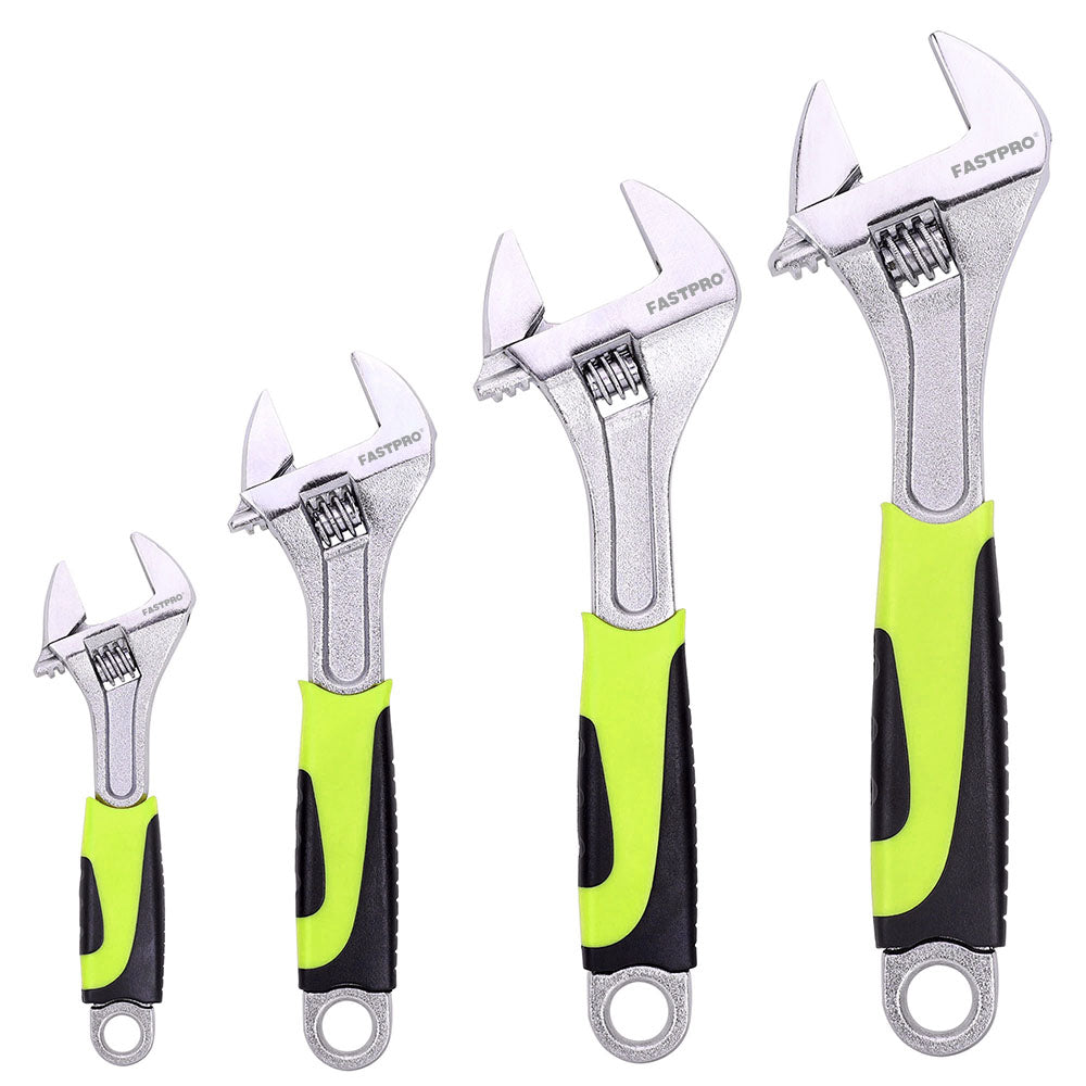 FATPRO 4-Piece Adjustable Spanners 8-inch,Heavy Duty Spanner with Prem ...